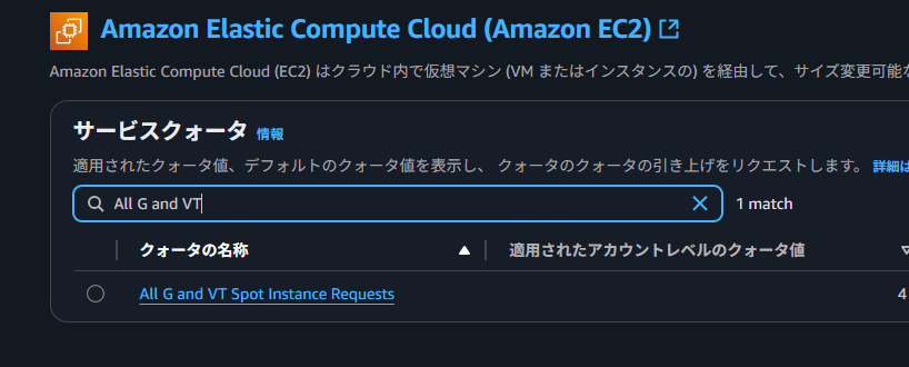 AWS EC2で「vCPUの使用制限に達しています」エラーの対処方法