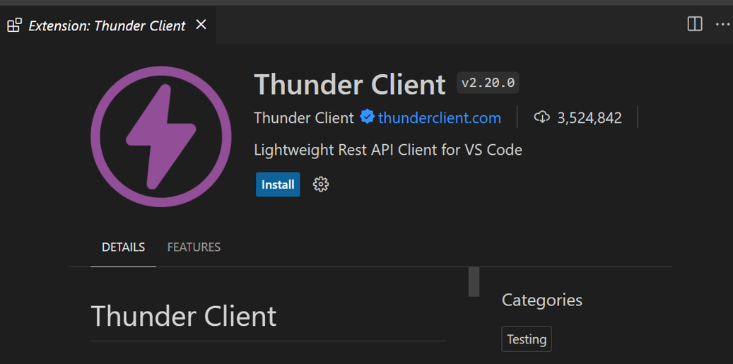 VSCode内でAPIをテストするためにThunder Clientを使用する方法