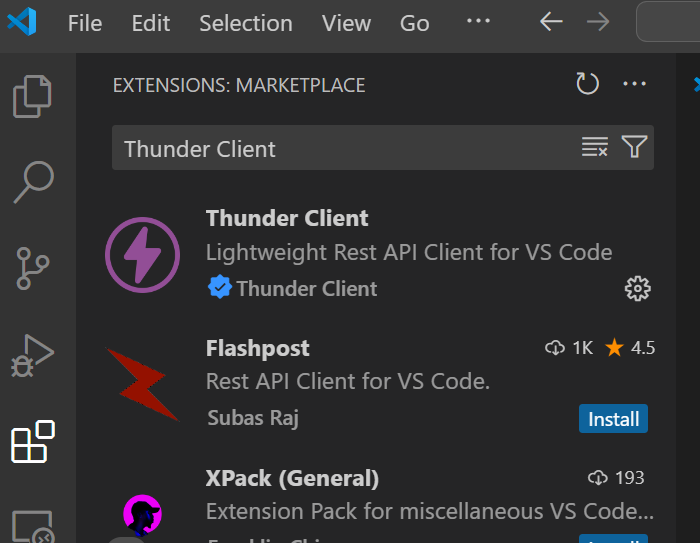 VSCode内でAPIをテストするためにThunder Clientを使用する方法