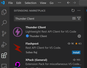 VSCode内でAPIをテストするためにThunder Clientを使用する方法